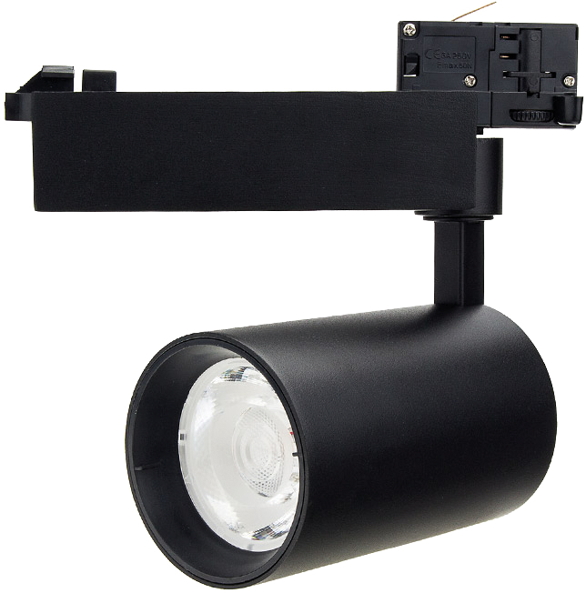 LED 4 Wire Track Light Black Body | Optonica LED