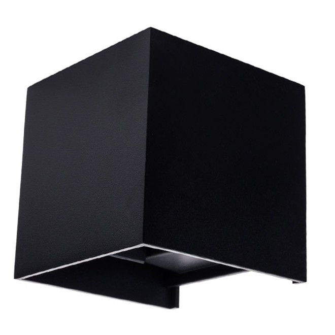 LED Wall Light Black Body Square | Optonica LED