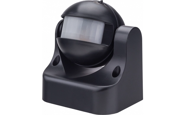 LED PIR Motion Sensor IP44 Black | Optonica LED